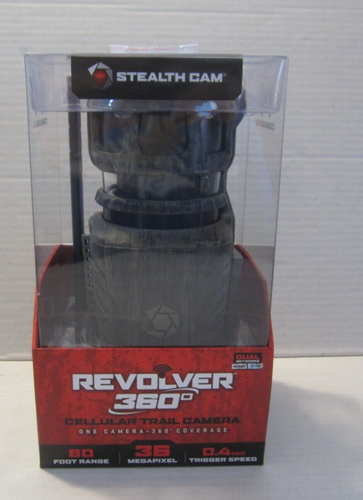 Stealth Cam REVOLVER 360 80ft Range 36MP Cellular Trail Camera STC-RVLR ...