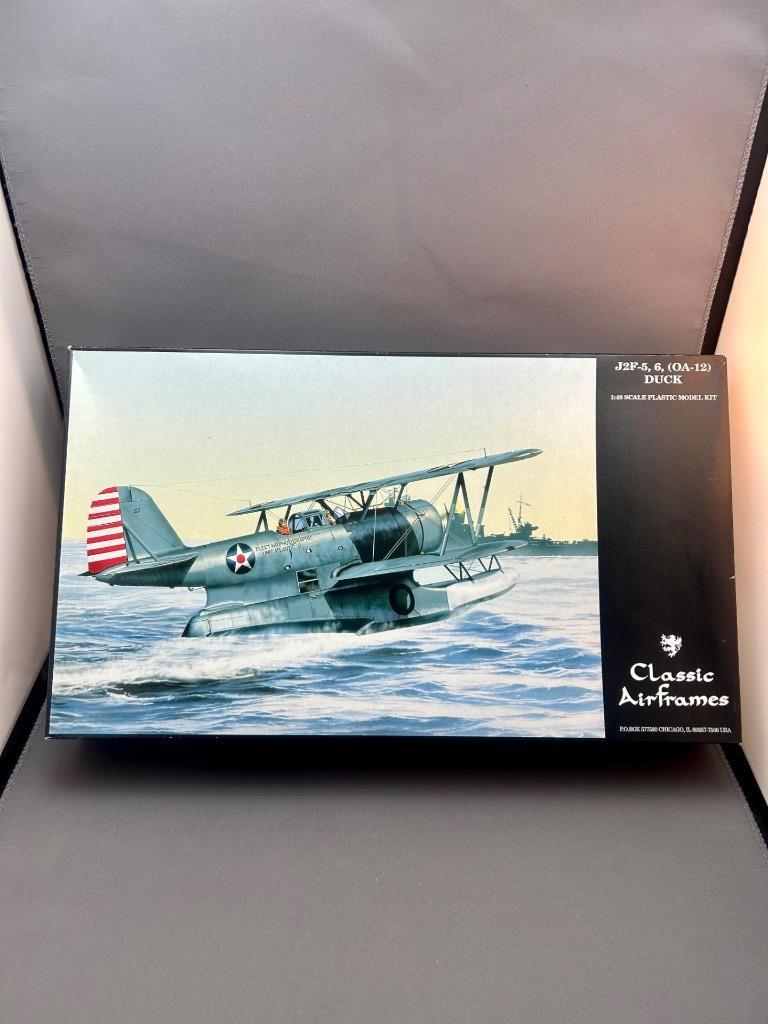 Classic Airframes Grumman J2F-5, 6, (OA-12) Duck 1/48 Scale Model Plane ...