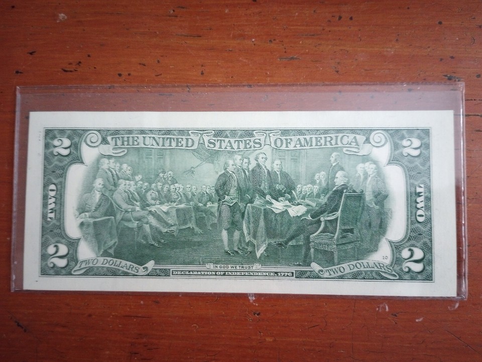 2017A 2 dollar bill star note ultra low serial# B00000119* Uncirculated ...