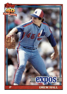 1991 Topps #77 Drew Hall - Montreal Expos | eBay