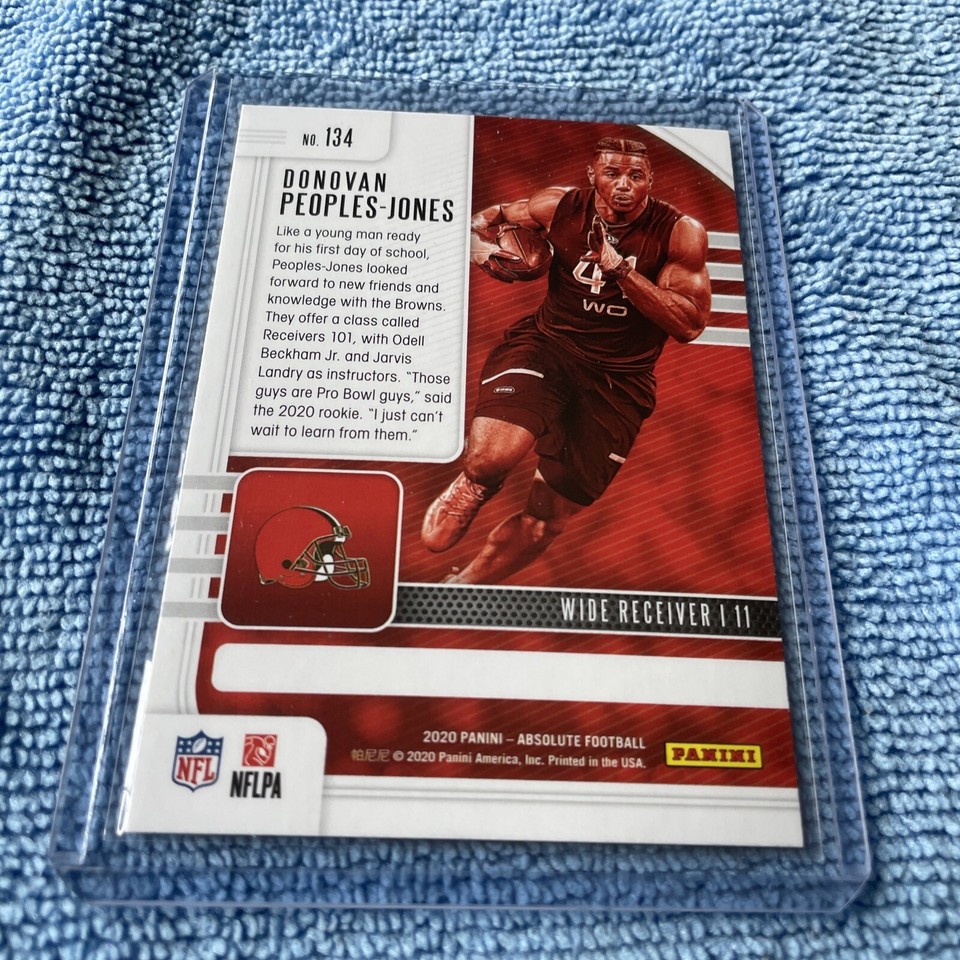 2020 Panini Absolute Donovan Peoples-Jones Rookie Card #134 Cleveland ...