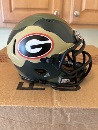 Georgia Bulldogs Custom Camo Mini Football Helmet Riddell Speed | eBay