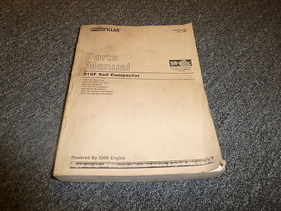 Caterpillar Cat 815F 815 F Soil Compactor Parts Catalog Manual 3306 ...