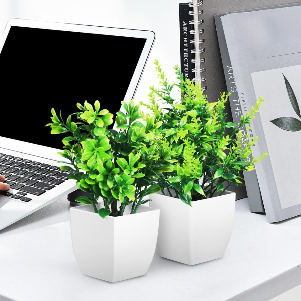 4 Pcs Artificial Greenery for Decoration Fake Plants Room Decorative ...