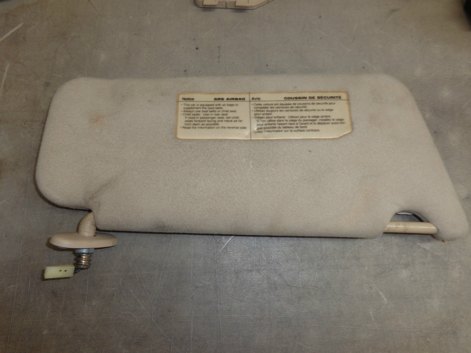 Driver Power Sun Visor & Mirror, Lights 93 94 95 -97 Infinity J30 Sedan ...