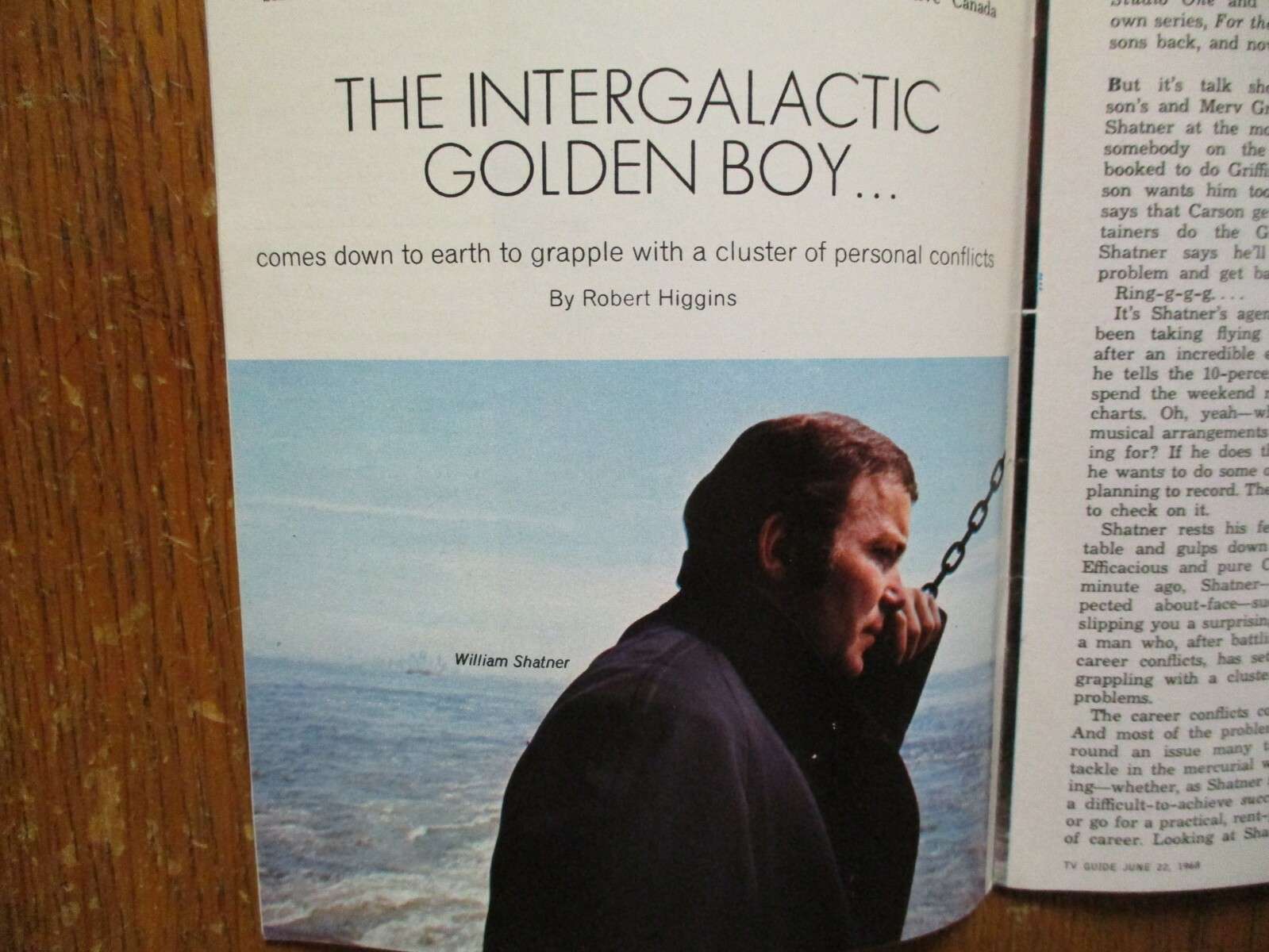 June 22, 1968 TV Guide Maga(WILLIAM SHATNER/TISHA STERLING/TONI HELFER ...