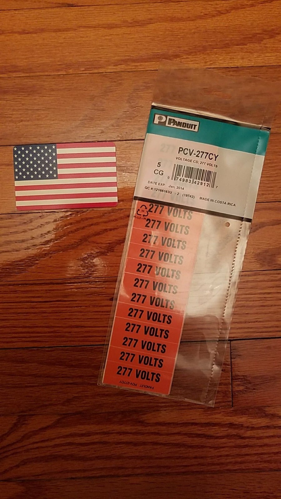 PANDUIT PCV-277CY 277 VOLTS VOLTAGE MARKER CARDS | eBay