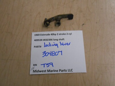 304807 OMC 1969 Evinrude 40hp 40953R Outboard locking lever T59 | eBay