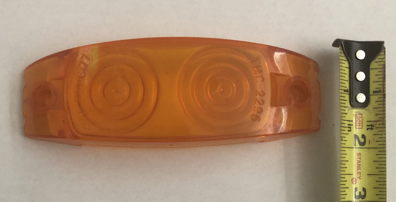 Replacement Light Lens Orange Amber SAE P2PC 77 TMC 2296 | eBay