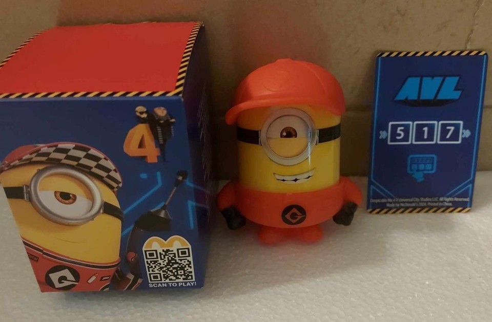 2024 McDonald"s Despicable me 4 Pit Ralph 3" figure Happy Meal Mint in ...