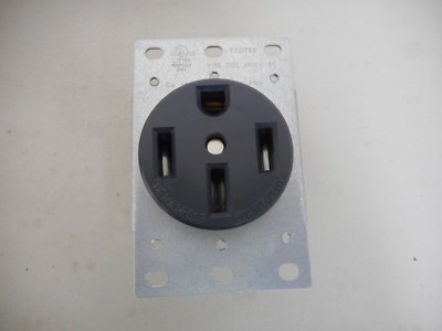 COBRA ELECTRIC 50AMP 250V 4-WIRE RANGE RECEPTACLE FEMALE STOVE PLUG | eBay
