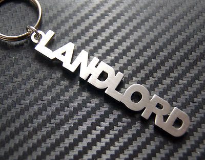 LANDLORD Owner Property Pub Keyring Keychain Key Bespoke Stainless ...