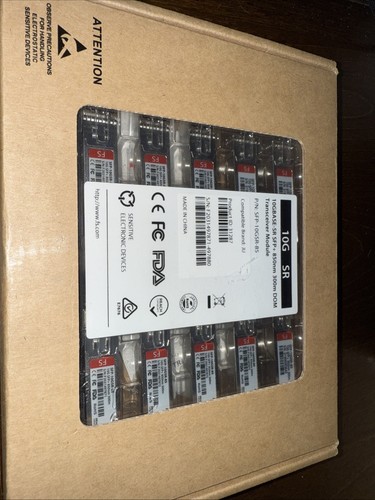 Lot Of 10 Fiberstore FS SFP-10GSR-85 10G SFP+ 850nm 300m IN comp ...
