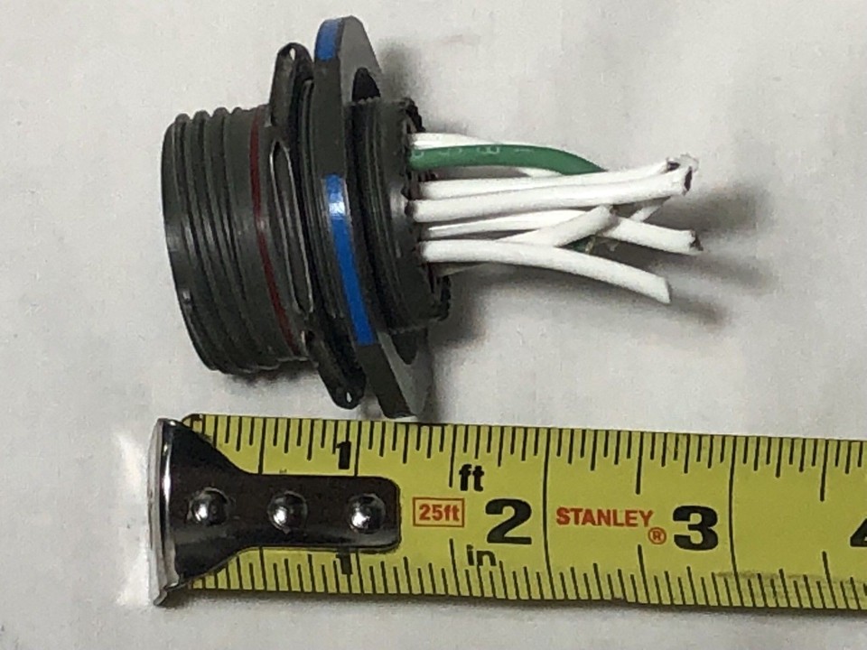 AMPHENOL AEROSPACE 24WG11SN US MILITARY PANEL MOUNT STRAIGHT PLUG ...