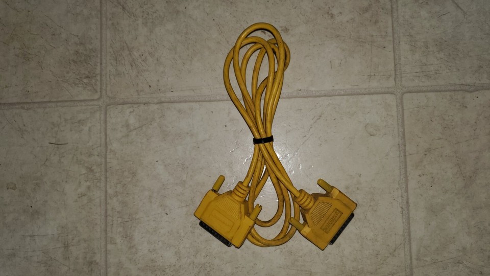 SYMANTEC PC ANYWHERE PARALLEL TRANSFER CABLE DB25 MALE $5 or 3 for $10 ...