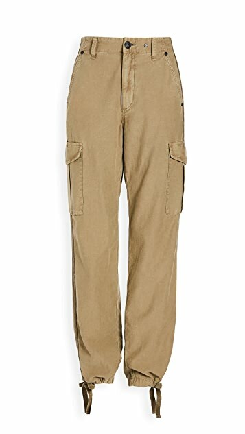 RAG & BONE Rag & Bone/JEAN Green Super High Rise Cargo Pants Size 32 ...
