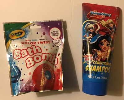 DC SUPERHERO GIRLS CONDITIONING SHAMPOO Kids plus Bath bomb | eBay