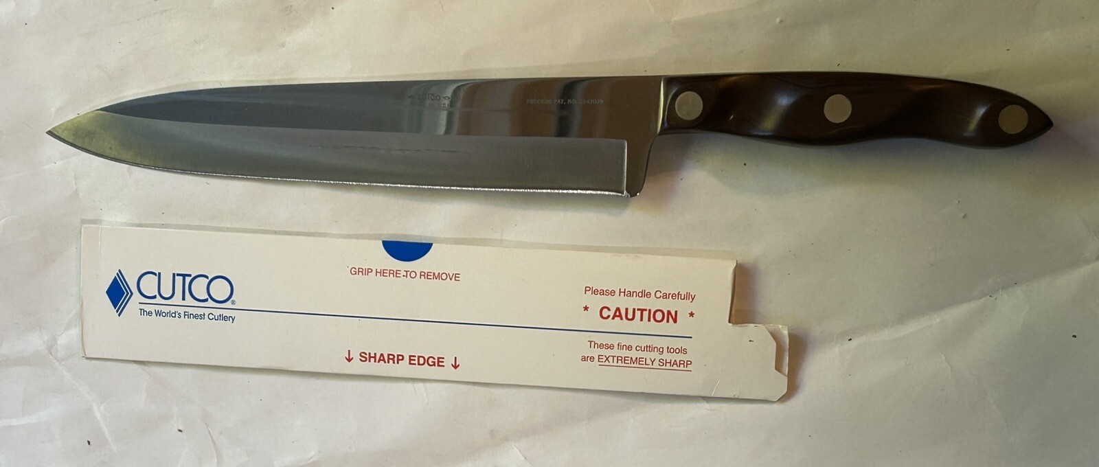 Vintage Cutco #25 French Chef's Knife. Sharpened By Cutco. Good ...