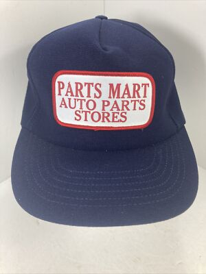 Vintage Parts Mart Auto Stores SKM Brand Patch SnapBack Trucker Hat | eBay