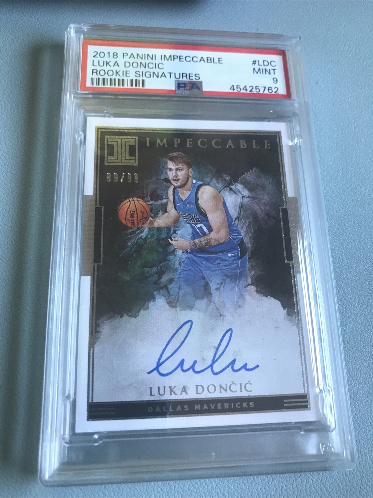 2018-19 Panini Impeccable - Impeccable Rookie Signatures Luka Dončić # ...