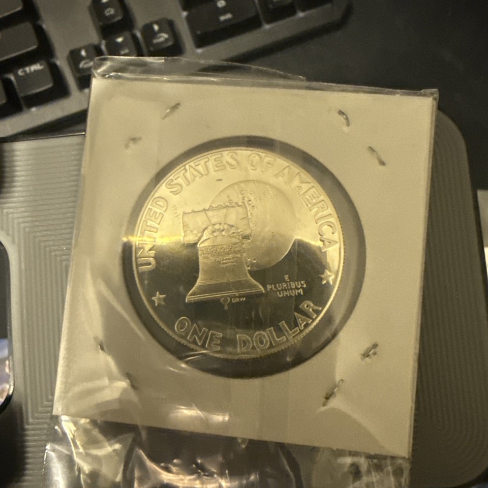 1976 S Eisenhower Bicentennial Silver Dollar in BU Condition 072425 ...