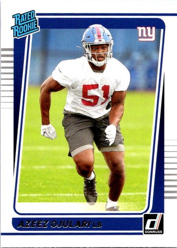 Azeez Ojulari 2021 Panini Donruss #323 RC New York Giants | eBay