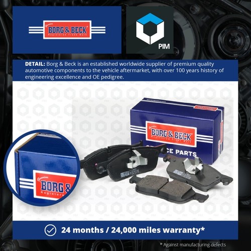 Brake Pads Set Front BBP2572 Borg & Beck T2H43858 T4N13434 T4N9760 ...