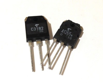 5 Pairs 2SA1265N + 2SC3182 PNP + NPN 140V 10A 100W BY TOSHIBA | eBay