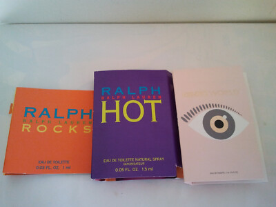 Bulk Lot Of 3 Samples / Vials / Cards Women's Fragrance Ralph Lauren ...