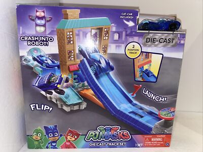 Just Play PJ Masks Die Cast Track Set Cat Car Playset With Launching ...