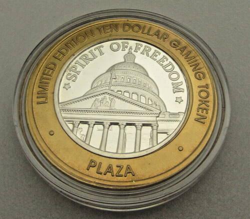 Plaza Casino LV 2004 Capital Building Freedom $10 .999 Silver Strike Token G MM | eBay