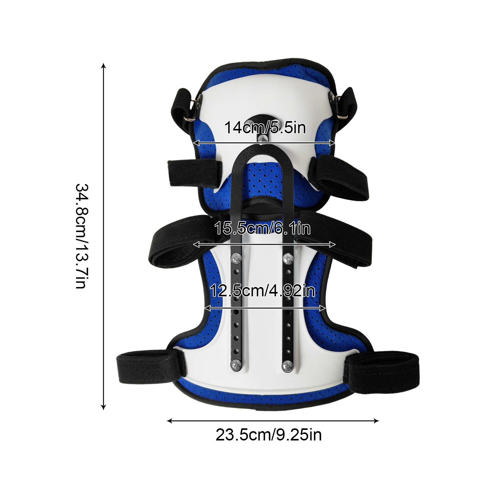 Adjustable Neck Chest Cervical Thoracic Head Orthosis Support Frame ...