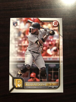 Rodolfo Castro 2022 Bowman Rookie Card RC #9 Pittsburgh Pirates | eBay
