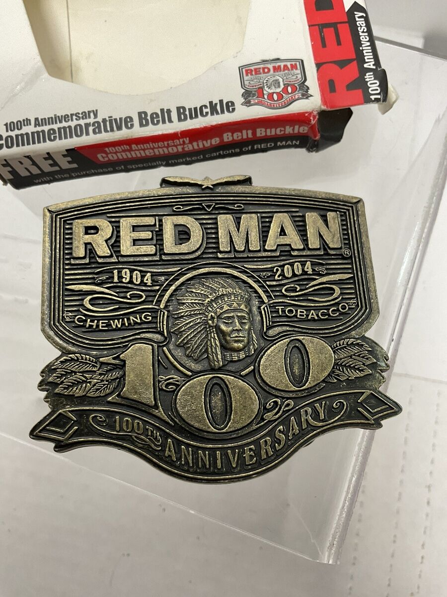 Belt Buckle / Red Man 100TH Anniversary Commemorative Belt Belt Buckle / Red Man 100TH Anniversary Commemorative Belt