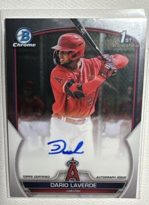 2023 Bowman Chrome Dario Laverde Auto CPA-DL | eBay UK