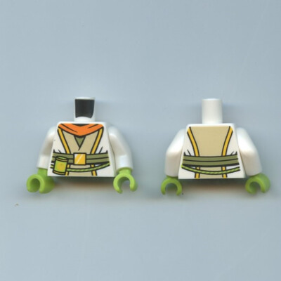 Star Wars LEGO x 2 White Minifigure Torso SW Jedi Robe High Republic ...