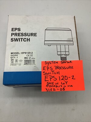 System Sensor EPS120-2 Pressure Switch(one In Lot) 3152-OS | eBay