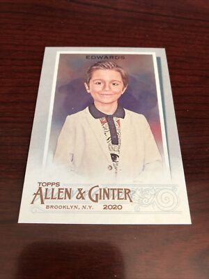 2020 Topps Allen & Ginter JULIAN EDWARDS Hot Box Silver Foil #284 Actor ...