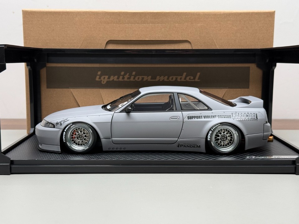 IG 1/18 Nissan Skyline GT-R (R33) Matte Gray Resin Model Car -- IG3034 ...