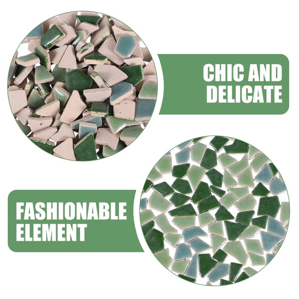 400g Ceramic Tile Irregular Stone DIY Home Decor Tiles | eBay