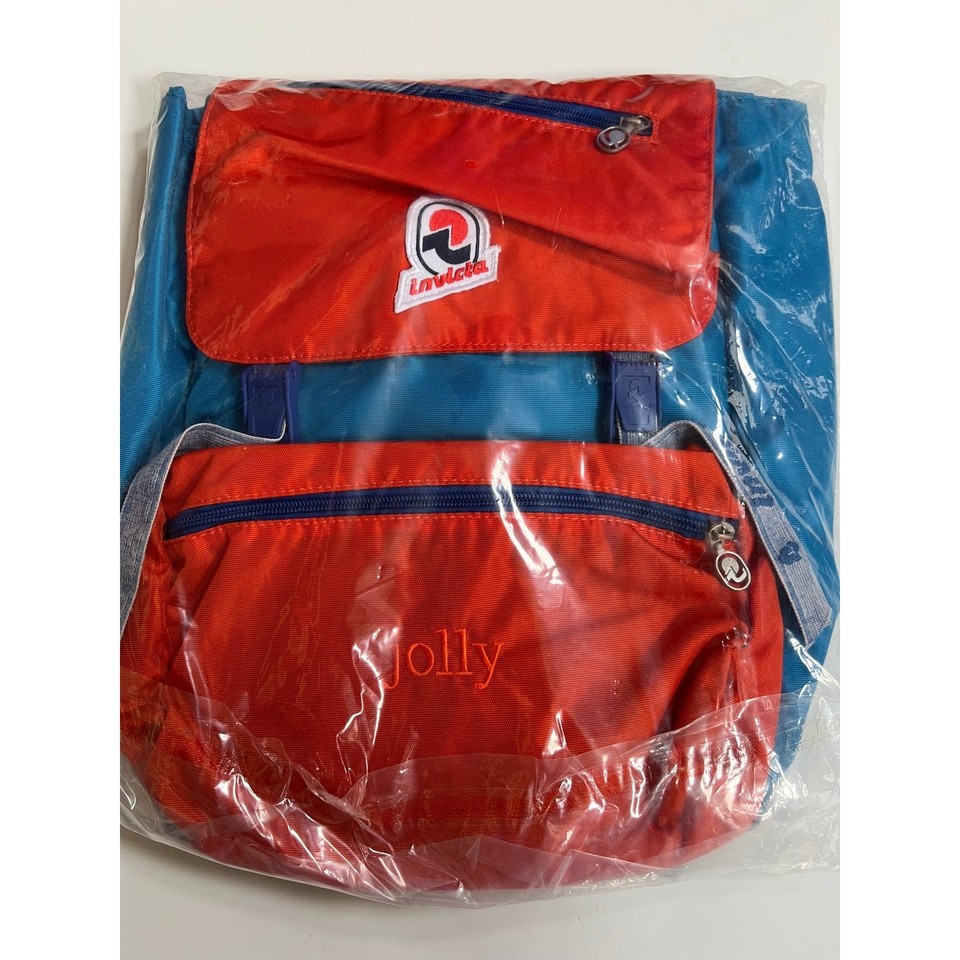 Invicta Jolly III Vintage Icon Backpack Orange/Blue/Denim 206001024 B37 ...