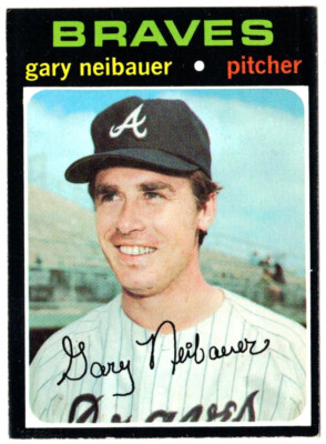 1971 Topps GARY NEIBAUER (Atlanta Braves) Card # 668 (ex) B | eBay