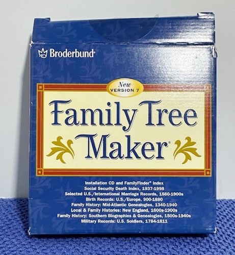 Broderbund Family Tree Maker - Version 7 - Various Indexes/Records | eBay