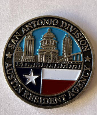 FBI San Antonio Texas Division, Austin Resident Agency Challenge Coin ...