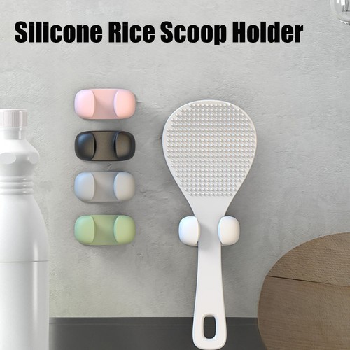 Multipurpose Kitchen Rice Cooker Rack Rice Scoop Holder Silicone ...