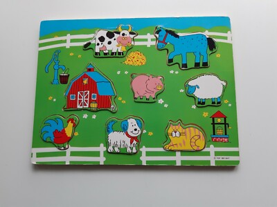 Farm Animal Wooden Puzzle | eBay UK