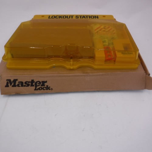 Master Lock Lockout Station 1482-Filled, 4 Locks, 2 Hasps, 10 Cards | eBay