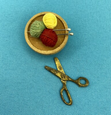 Vintage Barbie Doll 1963 Knitting Pretty Bowl and Yarn & Scissors | eBay