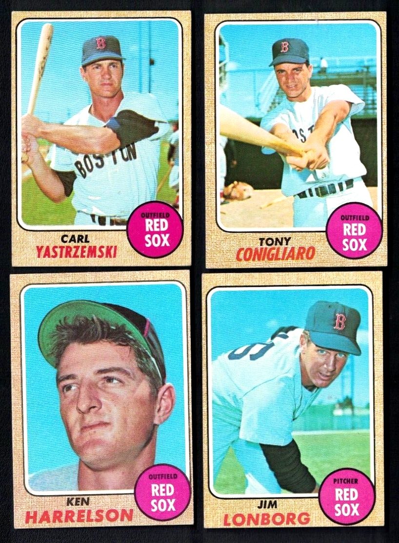1968 Topps Boston Red Sox Team Set w/30 Cards EX - Free Shipping | eBay