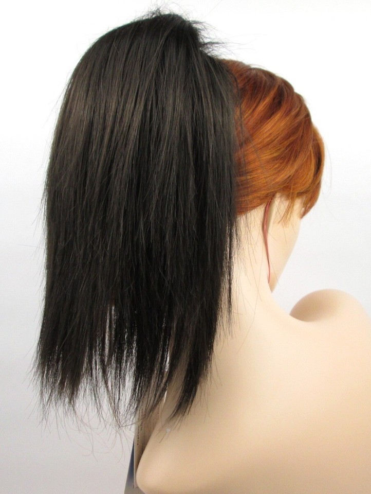 11" SHORT FUN SPIKY HAIR PONYTAIL HAIRPIECE TOPPER W/ DRAWSTRING ...